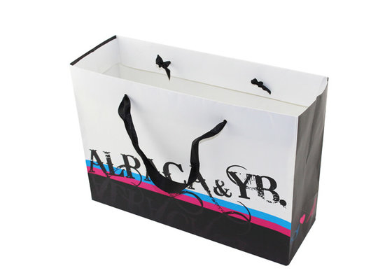 Decorative Paper Gift Bags With Handles , Kraft Paper Shopping Bags For Packing