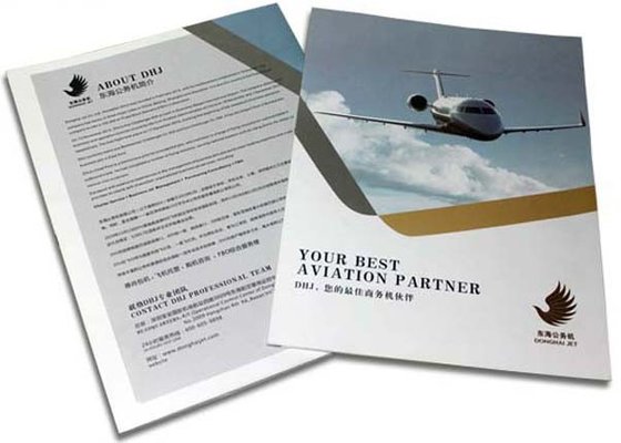 Hot Stamped Two Pocket Standard A4 Company Paper Presentation Folder
