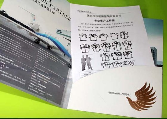 Hot Stamped Two Pocket Standard A4 Company Paper Presentation Folder