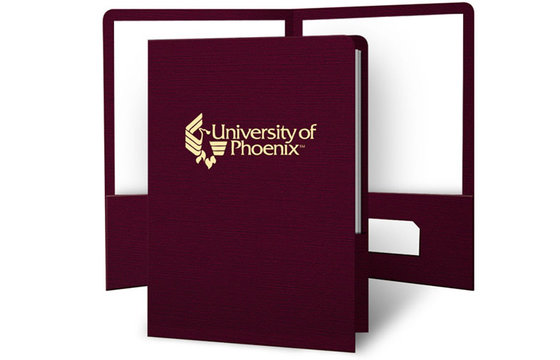 Foil stamped business A4 Paper Folder , colorful Pocket Folders