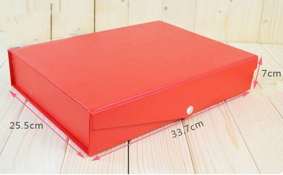 Non - Toxi Red PVC Expanding Pocket File Folders With Dividers A3 / A4 / A5