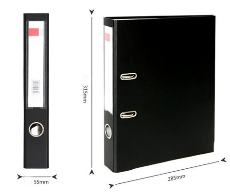 Black Paper File Folder 2 Ring Binder Lever Arch Files PVC File Folder