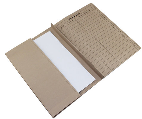 A4 Portfolio Fancy Paper File Folder With String , Office Supplies File Folders