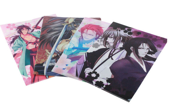 Waterproof L shape a4 Plastic Document Folder with logo printing
