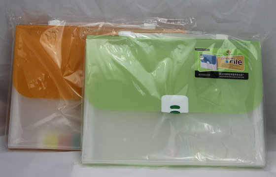 A4 / F4 PVC Plastic Document Folder , eco friendly 13 pockets box
