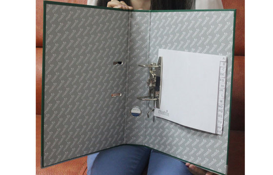 Eco friendly stationery plastic A4 insert Binder File For Homework