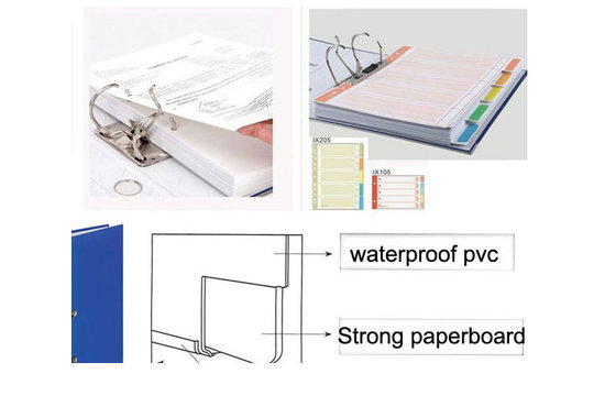 Durable A4 document clip folder / plastic fashion portfolio case