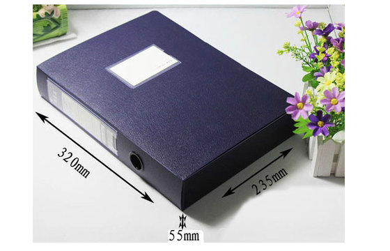 Black plastic polypropylene Plastic Document Folder of bottom clousure