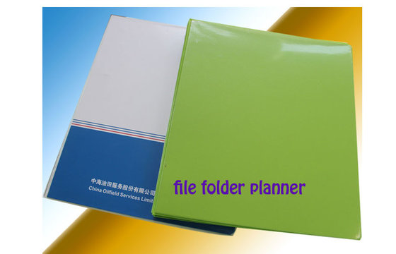 Paperboard / pvc / Plastic Document Folder , Two pockets useful PP ring binder