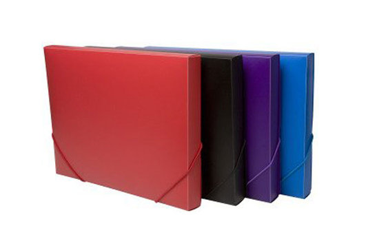 Translucent A4  PP File Folder Document Box of 30mm button Closure