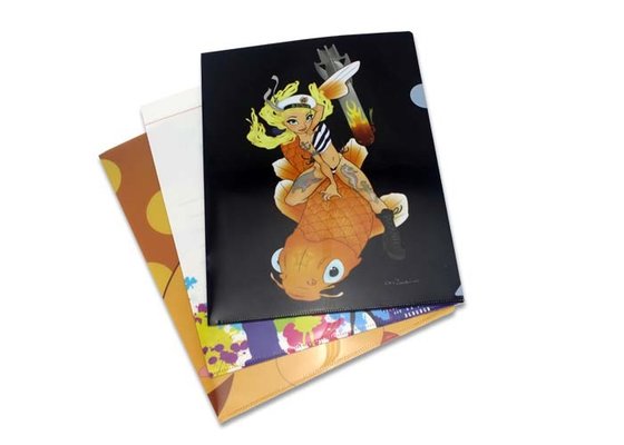 A4 0.2mm plastic PP File Folder Eco-friendly with Glossy lamination
