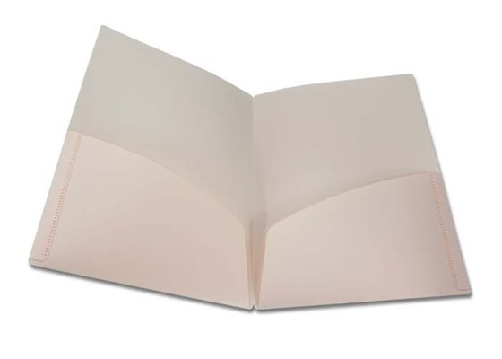 Decorative Colored A4 Hard Plastic Document Folder With Pockets