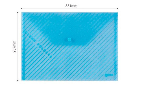 Blue Business Document Transparent Plastic File Folders With Dividers