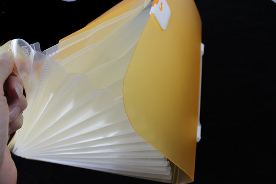 Recyclable Plastic Expanding File Folders / PP Document Wallet Folders