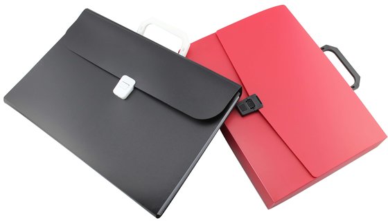 Handle Colorful Plastic Document Folder A4 Accordion File Folders ​Waterproof