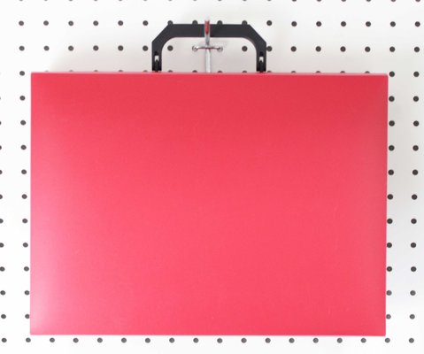 13 Pockets Red A4 Business File Folder Plastic Document Bags With Handle