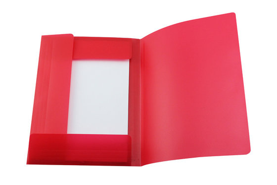 3 Flap Plastic Document Folder , Custom Size Plastic Document Case
