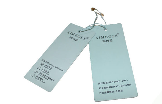 SGS Approved Custom Hang Tags For Shoes ,  Paper Cardboard Hang Tag