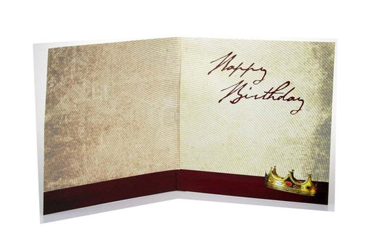 Handmade Paper Greeting Card , 18S Animal Gold Classic Blessing Sound Greeting Cards