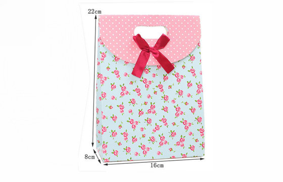 Fashionable 300gsm Wedding Foldable Cute Paper Bags For Party Present