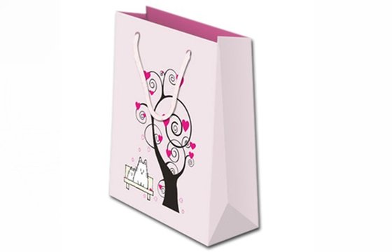 Recyclable Personalized Paper Gift Bags For Shopping , Paper Shopping Bags With Handles