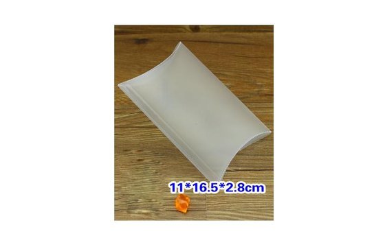 Mini Foldable Clear Plastic Boxes For Scarf Packaging / Clear Plastic Pillow Boxes