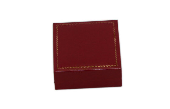 Clamshell Type Red Rectangle Cardboard Gift Boxes Recyclable Customized