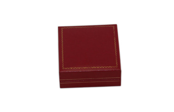 Clamshell Type Red Rectangle Cardboard Gift Boxes Recyclable Customized