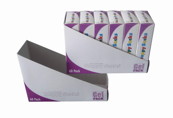 Glossy Lamination Cardboard Counter Display Boxes with Paper Insert Sparator