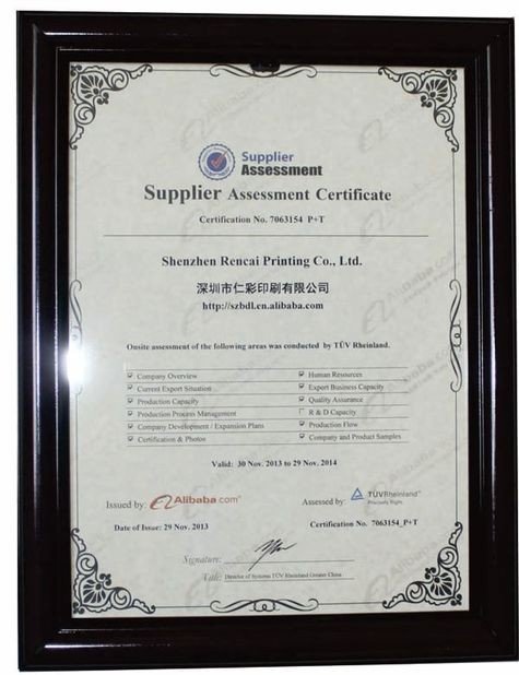 China Shenzhen Rencai Printing Co., Ltd certification