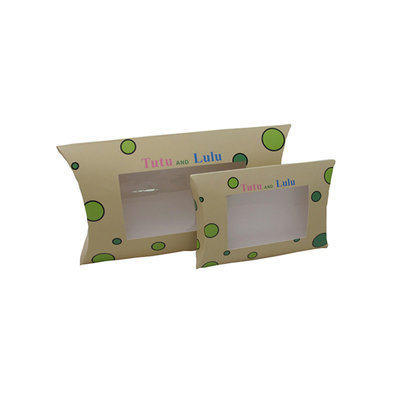 China Cheap silk scarves packaging pillow box scarf boxes with window supplier