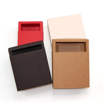 China kraft paper soap bar box drawer packaging paper boxes wholesale supplier