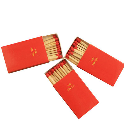China Custom red head matches accept personal logo prining wedding matches supplier