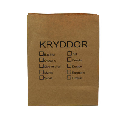 China Custom single color printing Kraft paper cosmetic facial mask bag without handle supplier