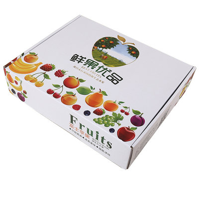 China Corrugated color printing fruit packing paper box with divider supplier