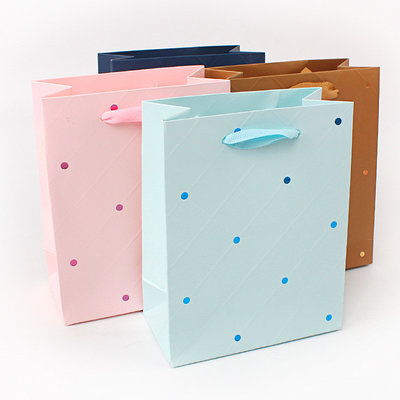 China Creative brown birthday paper gift shopping bag wholesale small medium large size supplier