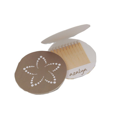 China Custom Name Logo Printing Creative Cosmetic Shaped Wooden White Tip Matches Sticks supplier