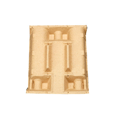 biodegradable recycled wine bottle  paper pulp tray paper pulp 3 pack wine tray supplier