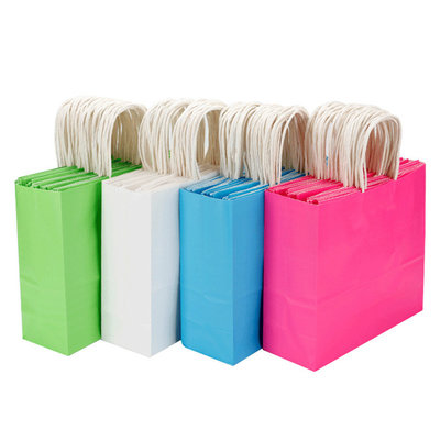 Customized printing brown kraft paper bag gift packaging bag supplier