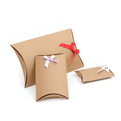 Creative underwear packaging paper pillow gift box with bow tie supplier