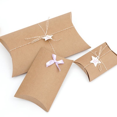 Creative underwear packaging paper pillow gift box with bow tie supplier
