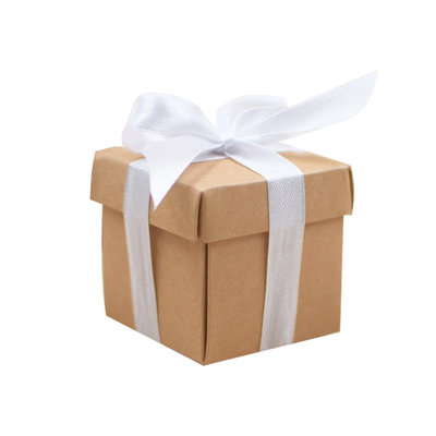 Kraft paper plain chalk packaging paper box custom logo printing supplier