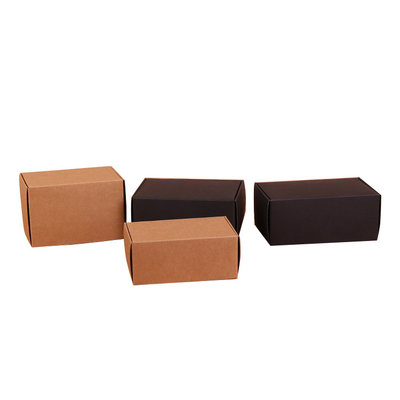 Plain brown paper box small gift box for travel soap packaging supplier