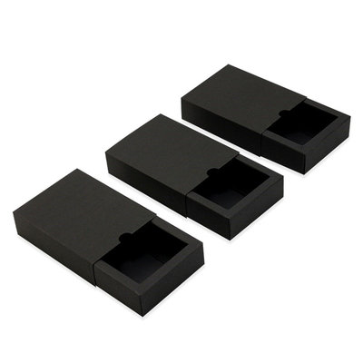 Cheap black soap packaging box pure color embossed soap packing box supplier