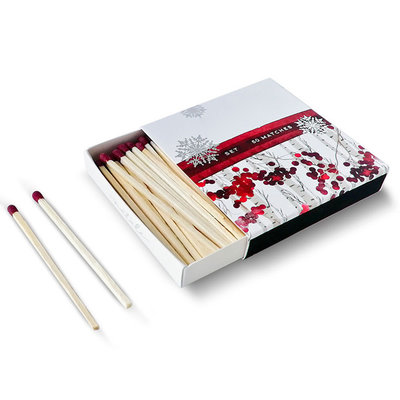 Custom red head matches accept personal logo prining wedding matches supplier