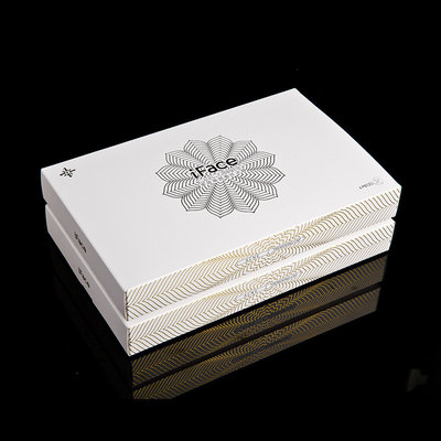 Gold stamping cosmetic packaging paper box custom printing logo stamping supplier