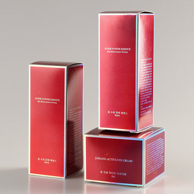 luxury laser printing cosmetic box packaging empty cosmetic cream boxes supplier