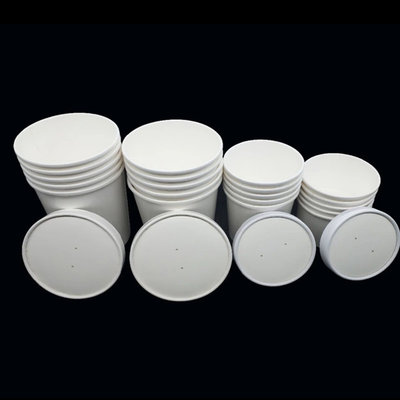 8OZ White Kraft cup for ice cream container disposable custom printed Fast Food paper soup bowl supplier