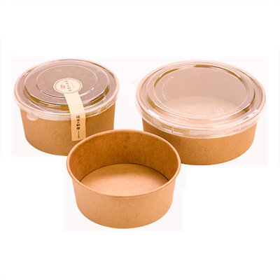 Disposable durable thickness warp up bowl for fast food to-go box fruit salad with clear lid supplier