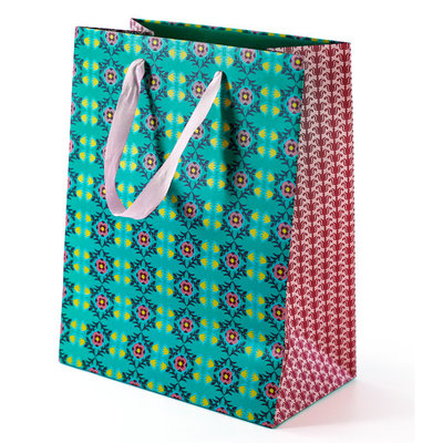 China Supplier Custom Logo Color Print With Rope Handle Custom Logo Paper BagDurable fancy bag paper with logo full colo supplier